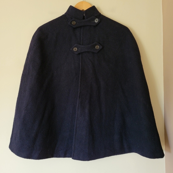 Vintage | Jackets & Coats | Vintage 94s Wwii Era Navy Wool Nurses Cape ...